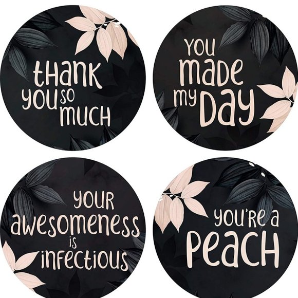 Office | 10 Thank You Stickers Peach 2 | Poshmark